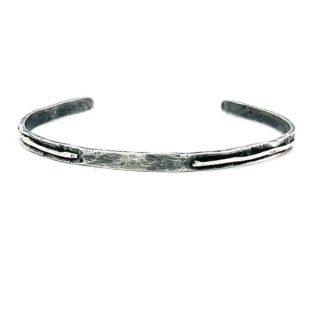 Mixed Metal Bracelets, Black Wrap Bracelet, Simple Metal Bracelet ...